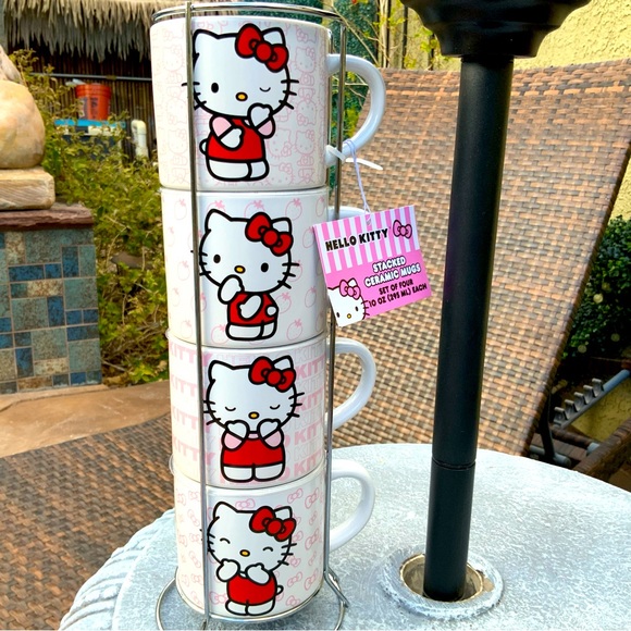 Hello Kitty | Dining | Hello Kitty Stackable Coffee Mugs | Poshmark